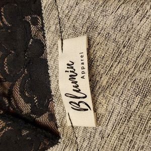 Blumin Apparel | Tops | Blumin Apparel Black Cream Lace Stripe Tank Top ...